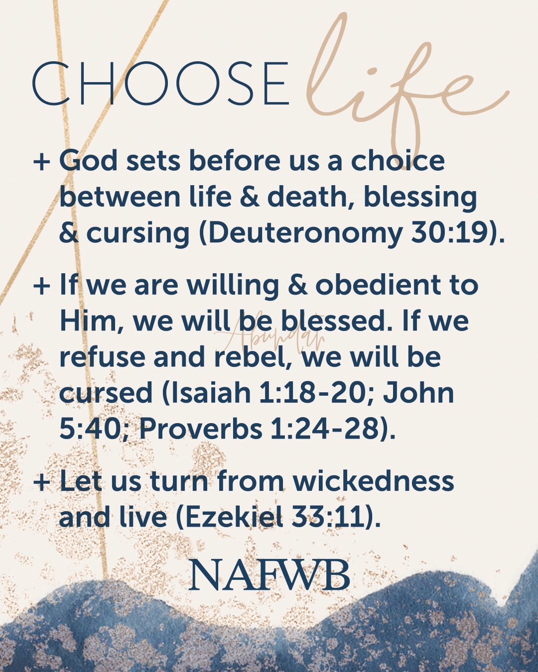 Choose Life – National Association of Free Will Baptists, Inc